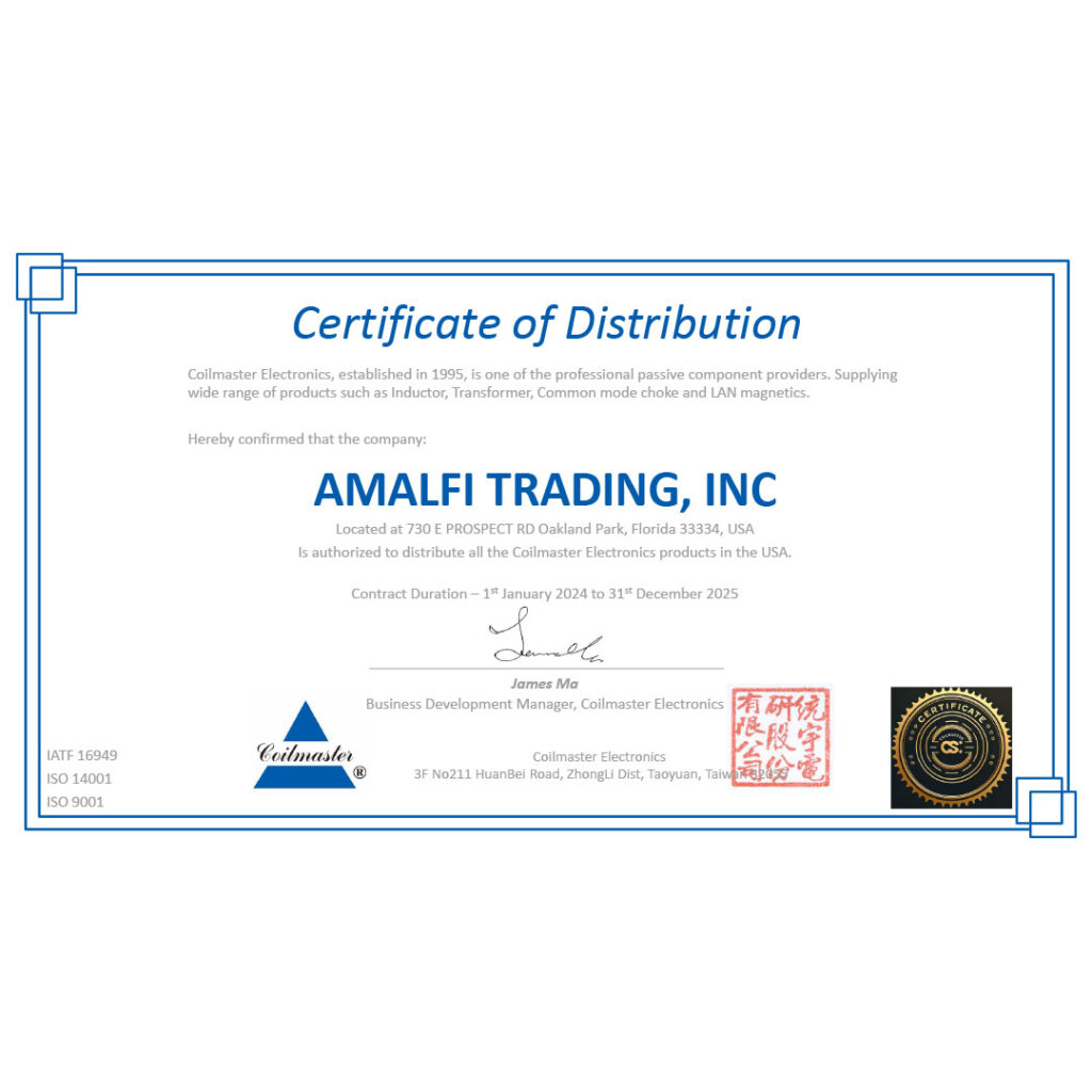 Certs – Amalfi Trading Inc